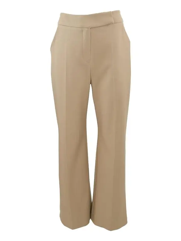 THEO THE LABEL Gaia High-waist Wide-leg Pant - Sand