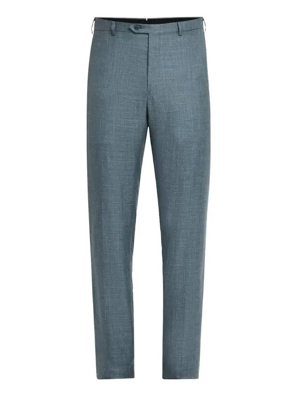 Brioni Tigullio Flat-front Trousers - Teal