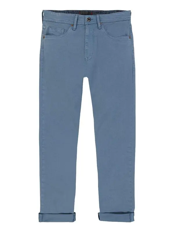 Robert Graham Madsen Five-pocket Denim Pants - Slate Blue