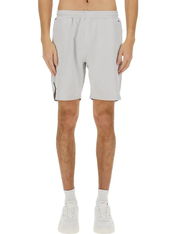 Hugo Boss Technical Fabric Bermuda Shorts - Grey