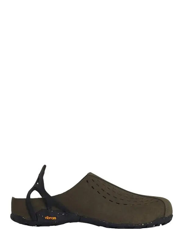 ROA Fedaia Leather Slippers - Green