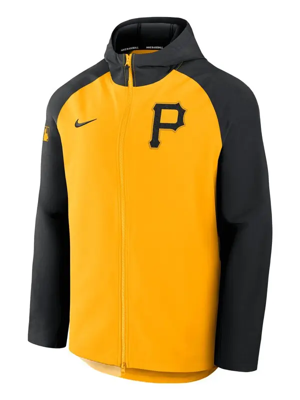 Nike Pittsburgh Pirates Authentic Collection Therma Mlb Full-zip Jacket - Yellow