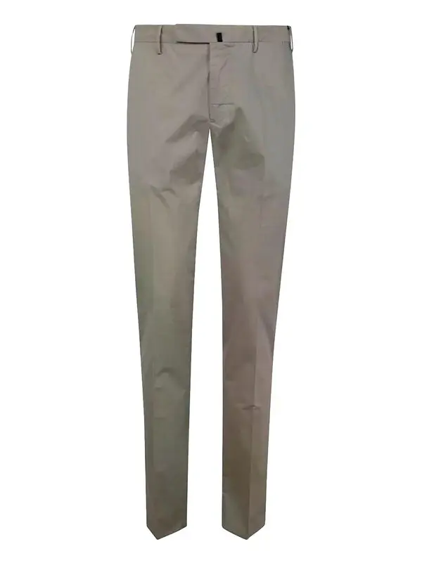 Incotex Logo-patch Trousers - Grey