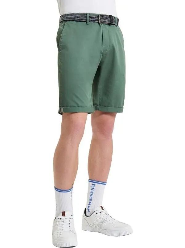 Ben Sherman Signature Stretch Twill Chino Shorts - Pale Khaki