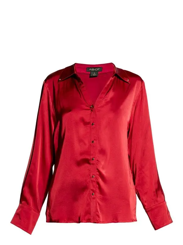AS By DF Billie Blouse - Coco Red