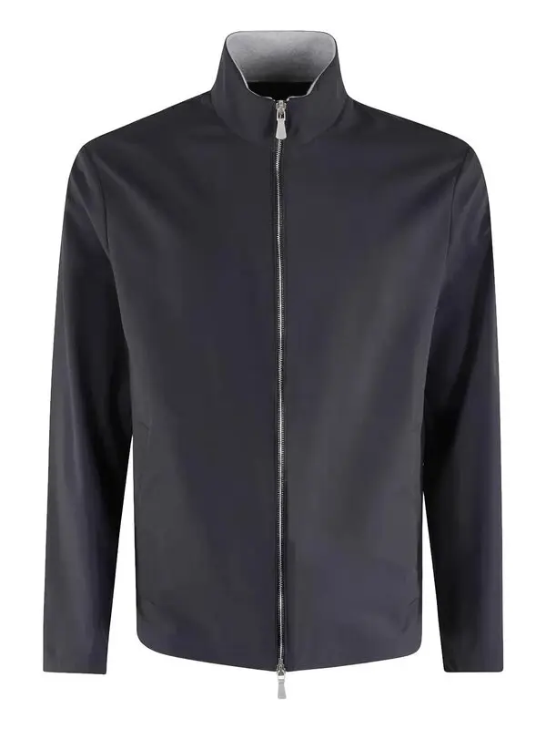 Eleventy Zip-up Jacket - Blue