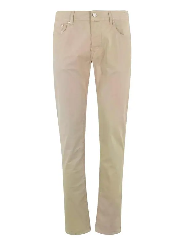 Jacob Cohen Cotton Trousers - Neutrals