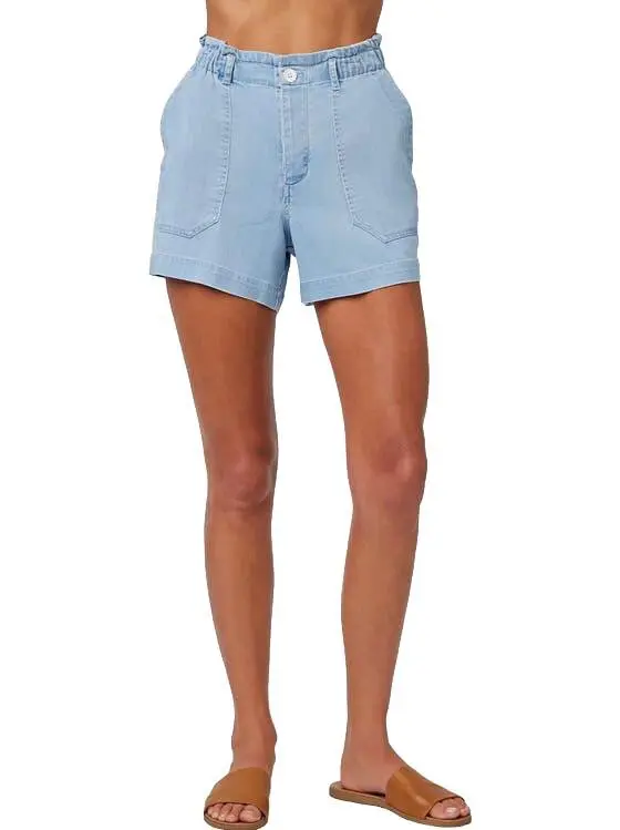 Bella Dahl Callie Frill Waist Shorts - Malibu Mist Wash