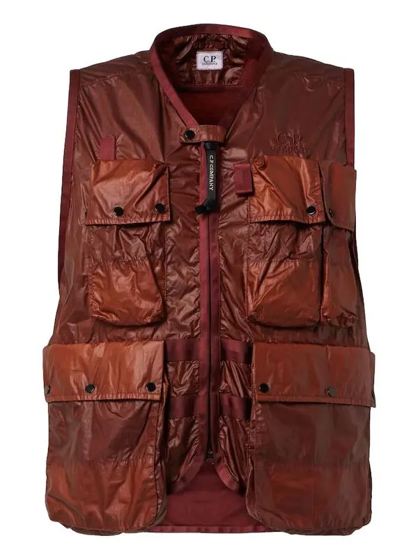 C.P. COMPANY Cs Ii Logo Technical Vest - Brown