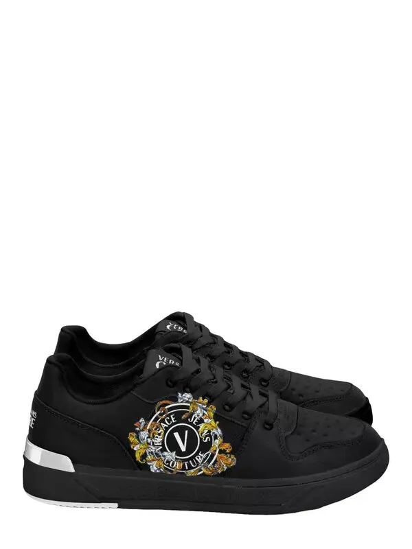 Versace Logo Starlight Sneakers - Black