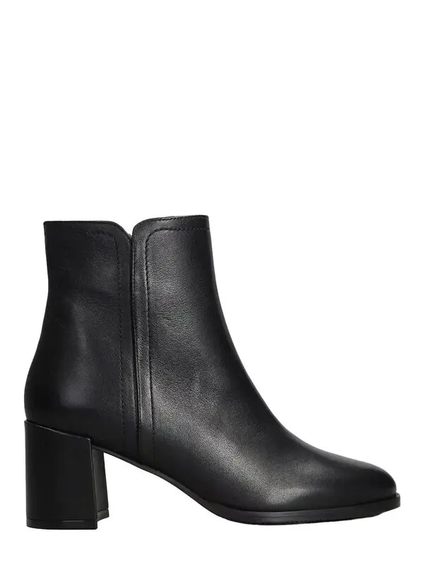 EVALUNA 70mm Leather Boots - Black