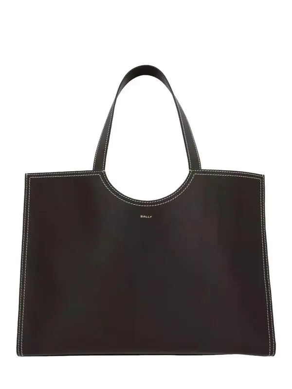 Bally Leather Tote Bag - Brown