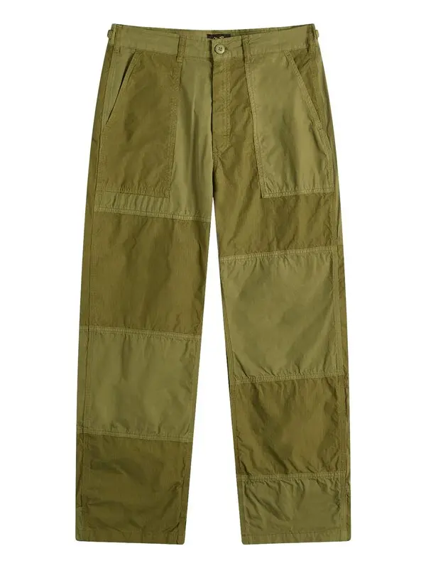 STAN RAY Patchwork K Pant - Olive Rs/poplin Mix
