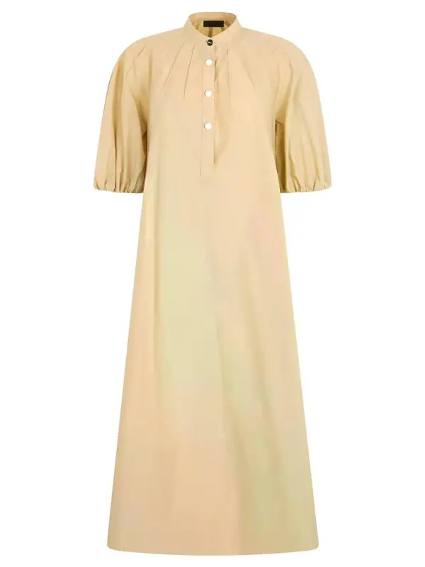 Liu Jo Puff-sleeve Belted Dress - Neutrals