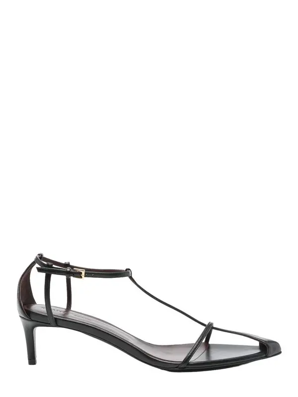 Khaite 45mm Bella Sandals - Black