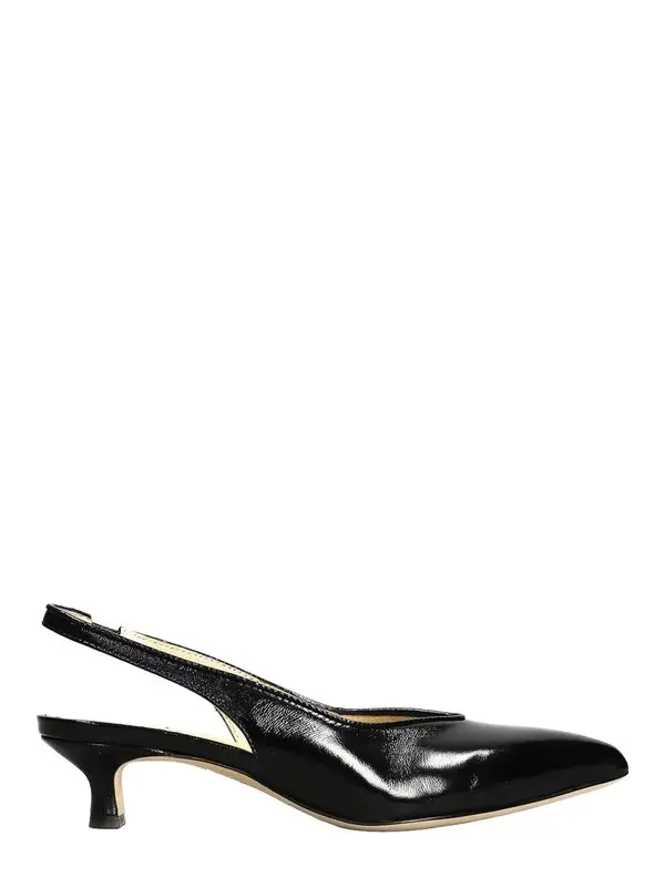 L ARIANNA 45mm Leather Pumps - Black