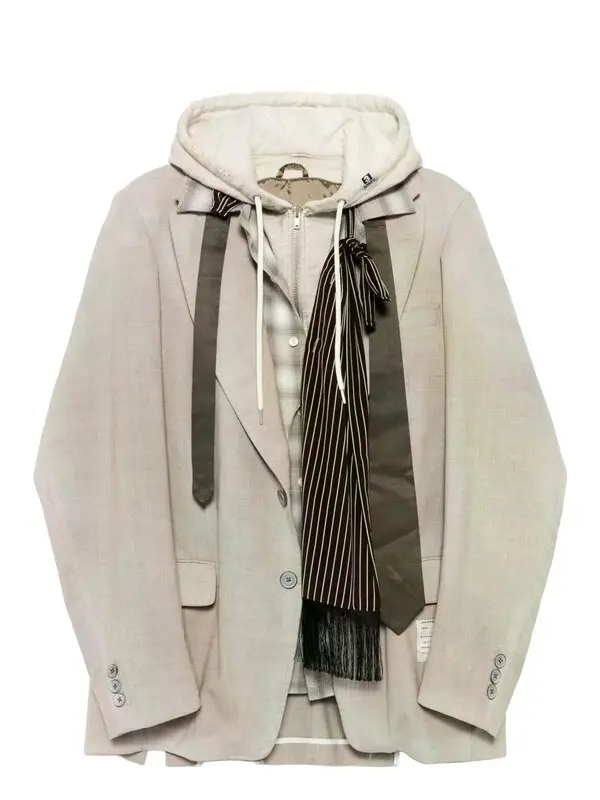 Mihara Yasuhiro Layered Blazer - Neutrals