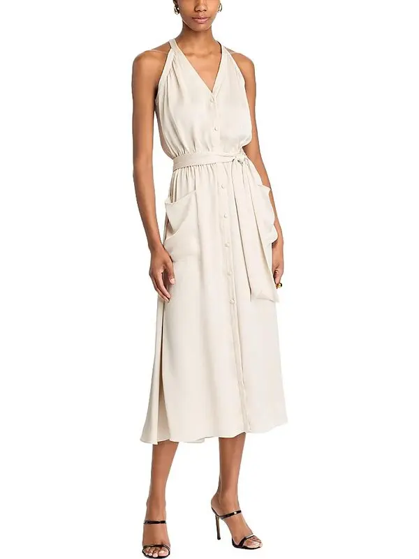 Ramy Brook Amelia Belted Midi Dress - Sandstone
