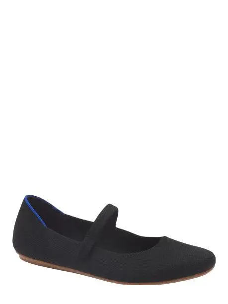 Rothy's The Square Mary Jane Flat - Graphite Black