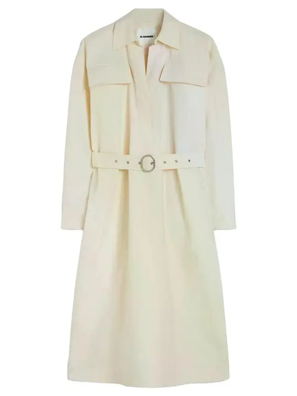 JIL SANDER Belted Dress - Neutrals