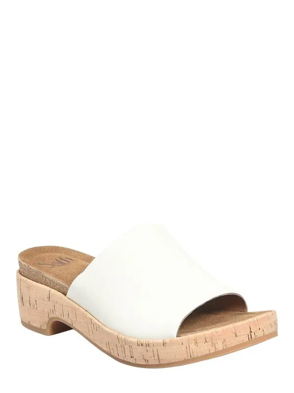 SOFFT Cass Platform Slide Sandals - Off White