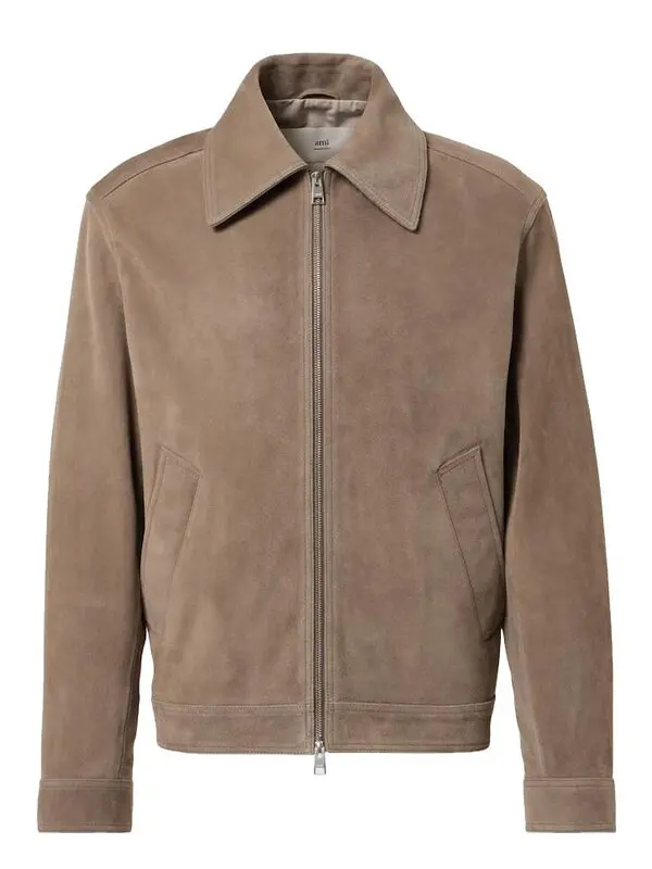 Ami Suede Jacket - Beige
