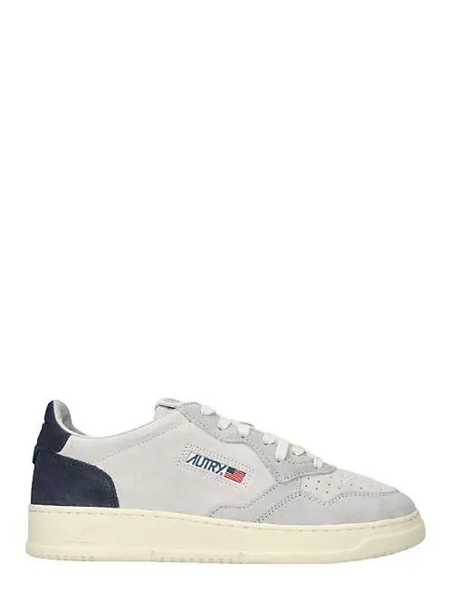 AUTRY Medalist Tricolour Suede Low-top Trainers - Blue Other