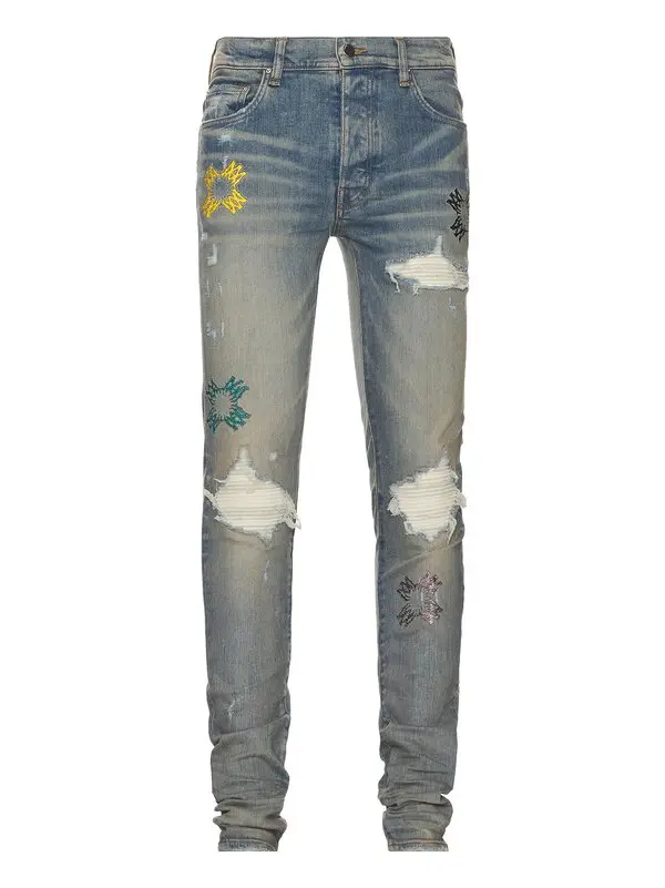 Amiri Ma Quad Cut Out Mx1 Jeans - Antique Indigo