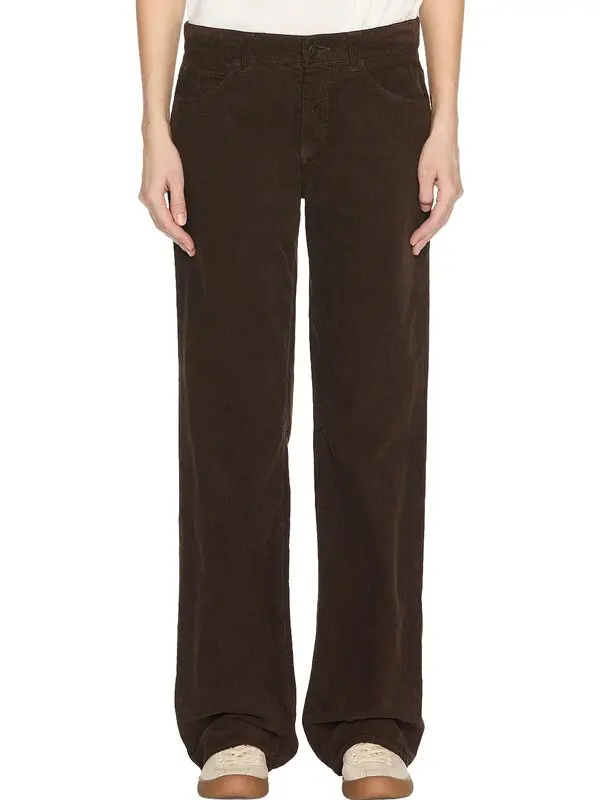 THE ROW Carlyl Pant - Dark Coffee