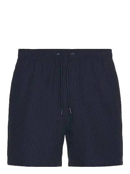 Rails La Brea Swim Shorts - Navy Seersucker