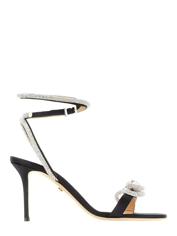 Mach & Mach 107mm Leather Sandals - Black