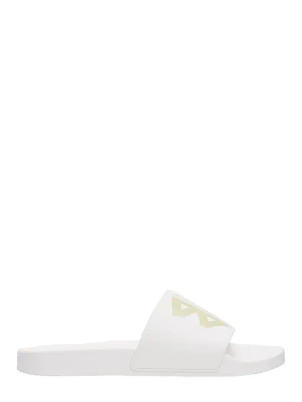 Balenciaga Bb Logo Pool Slides - 9070 White/yellow