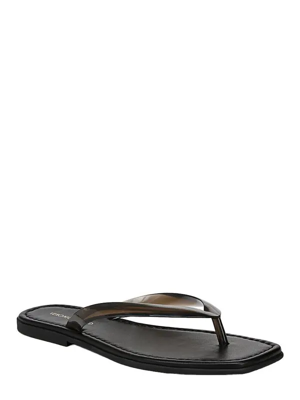 Veronica Beard Clea Jelly Thong Sandals - Black