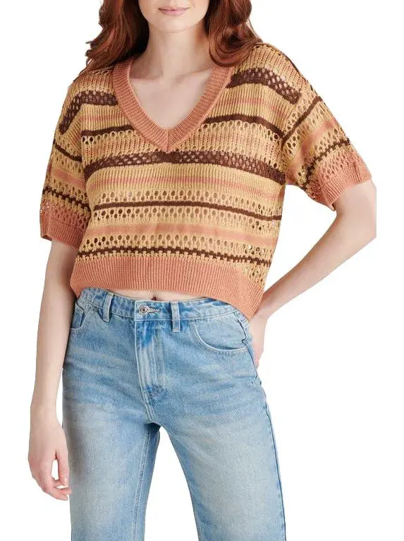 Steve Madden Noreen Striped Cotton Sweater - Multi