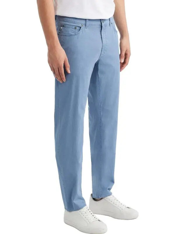 BRAX Cooper Fusion Flex Microprint Pants - Storm
