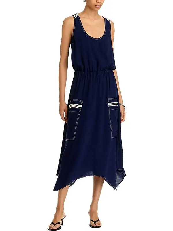 Ramy Brook Hallie Embellished Dress - Spring Navy