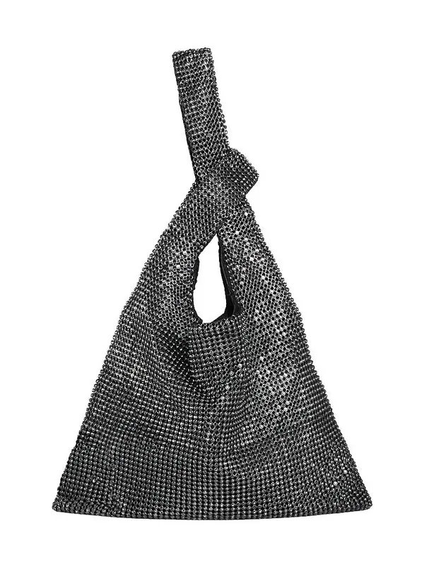 Aqua Crystal Evening Bag - Black
