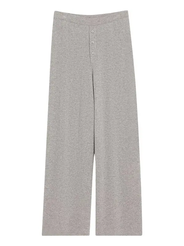 Guest In Residence Everywear Cashmere Knit Relaxed Pants - Medium Grey