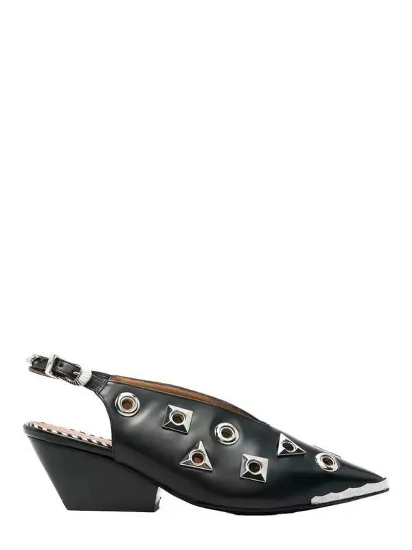 Toga 55mm Stud-embellished Slingback Pumps - Black