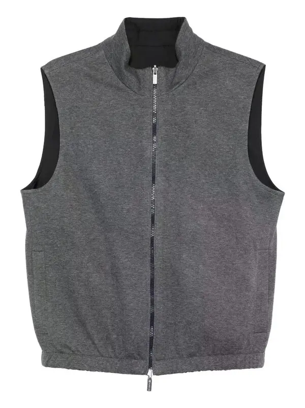 Peserico Loro Piana Gabardine Gilet - Blue