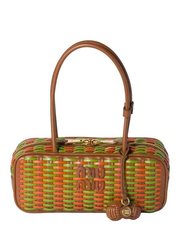 Miu Miu Leather Tote - Brown