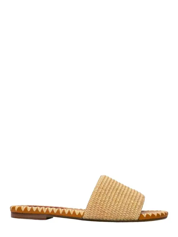 SIMONMILLER Raffia Salerno Slides - Neutrals