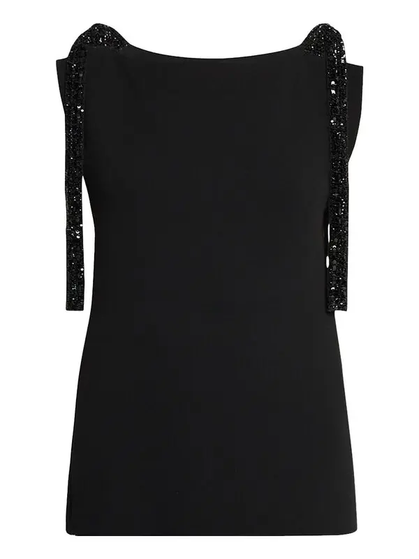 THE ROW Bozuni Sequined Top - Black