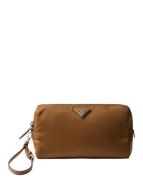Prada Medium Re-nylon Pouch - Brandy