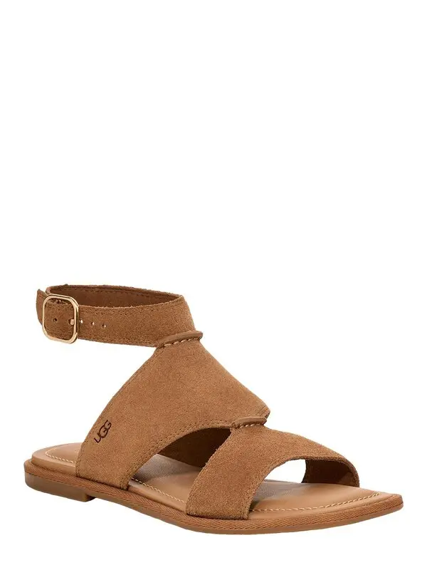 UGG Delray Ankle Strap Sandal - Chestnut