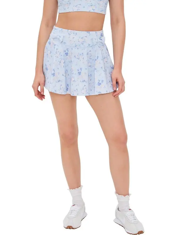 LoveShackFancy Corene Skort - Whisper Blue
