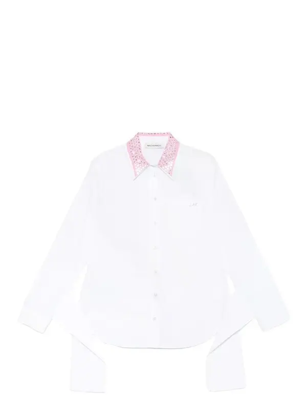 Mach & Mach Knot-detail Shirt - White