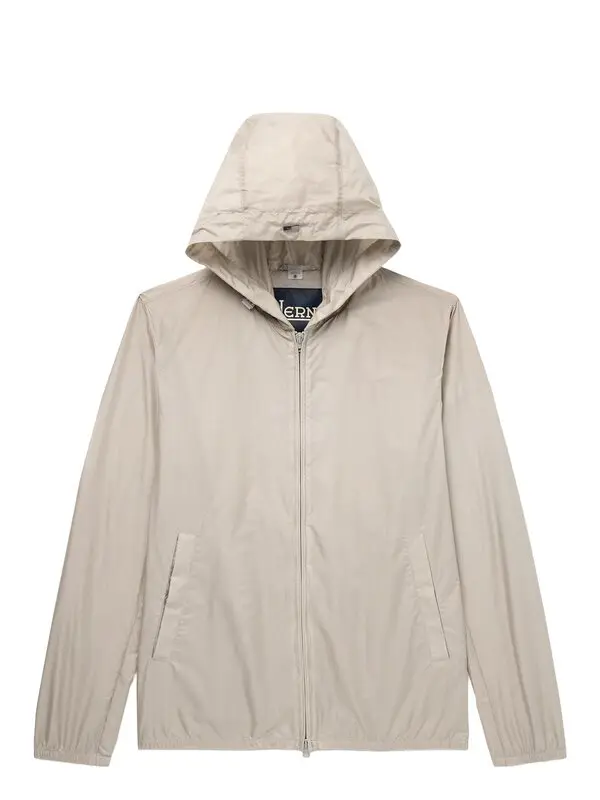 Herno Ripstop Hooded Jacket - Neutrals
