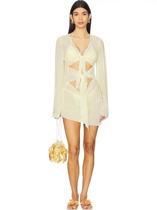 BANANHOT Maci Mini Dress - Daisy Yellow
