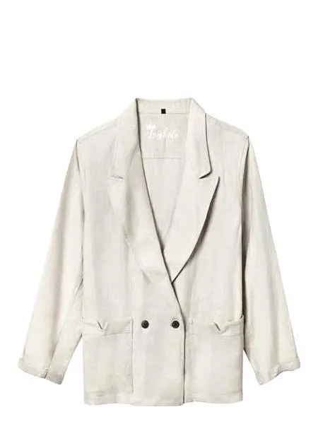 TOMBOLO Easy-going Jacket - Sand Linen
